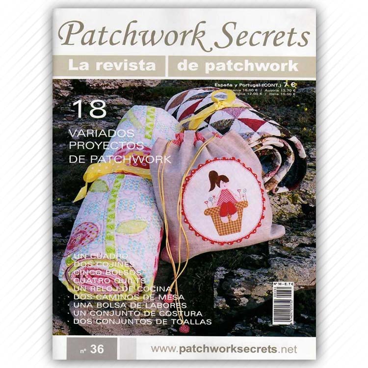 Revista Patchwork Secrets nº 36 - Bazar Horizonte