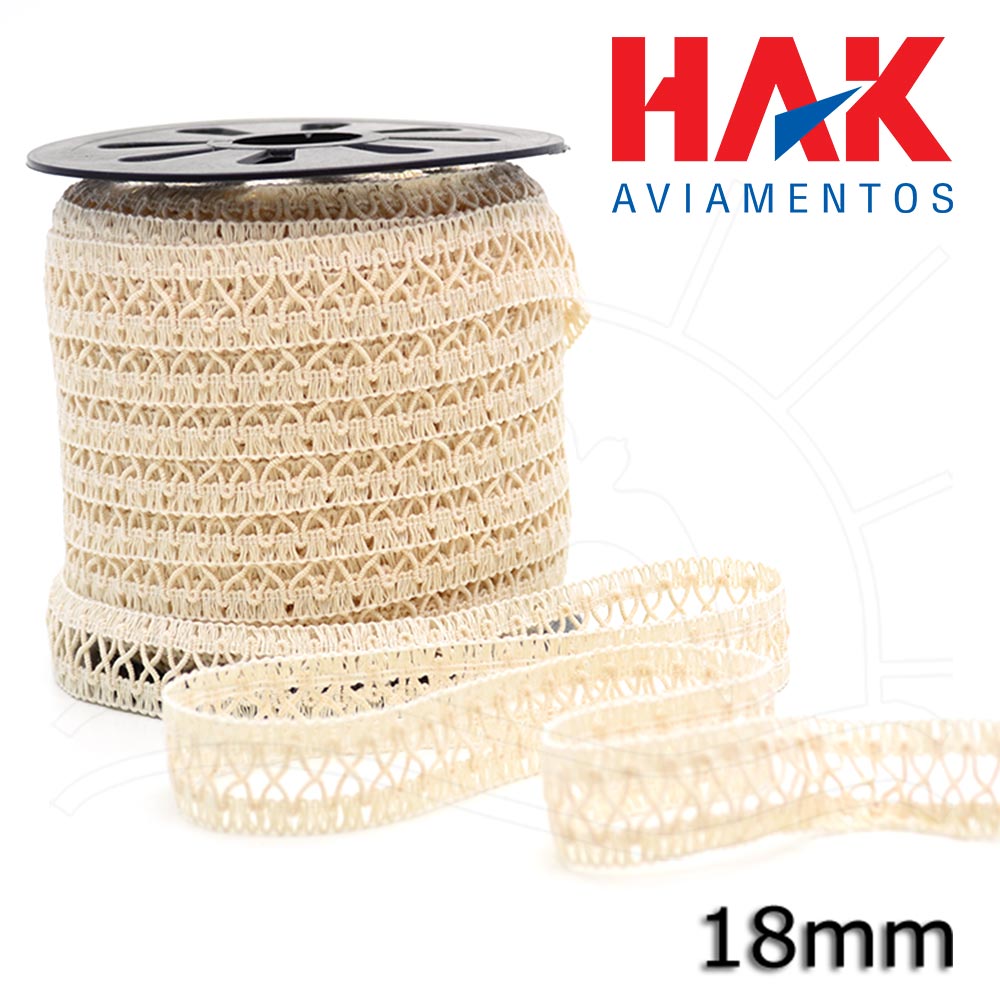 Ponto Palito Cru em X 23mm - 50m - Bazar Horizonte