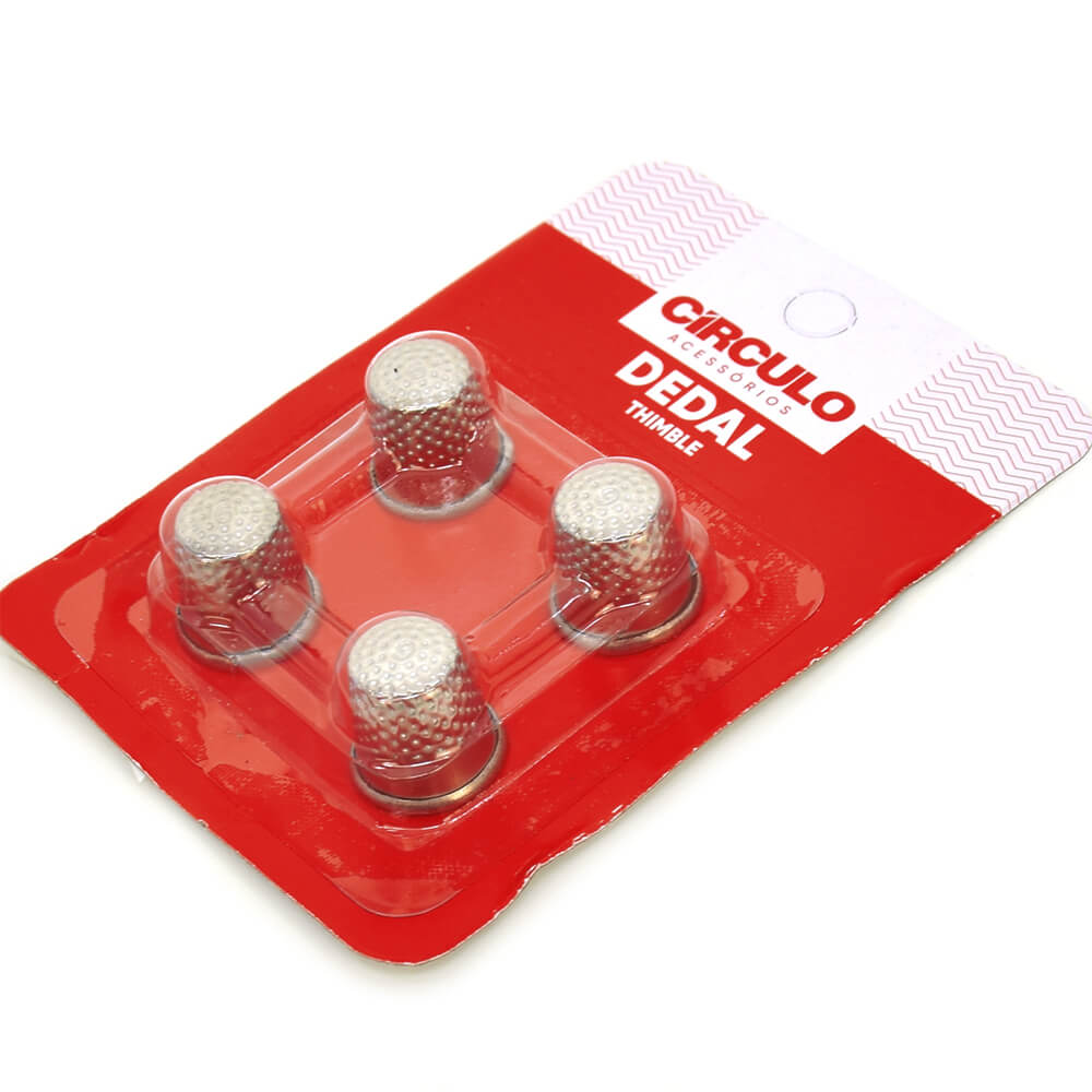 Dedal de Metal da Círculo - 4 Unidades - Bazar Horizonte