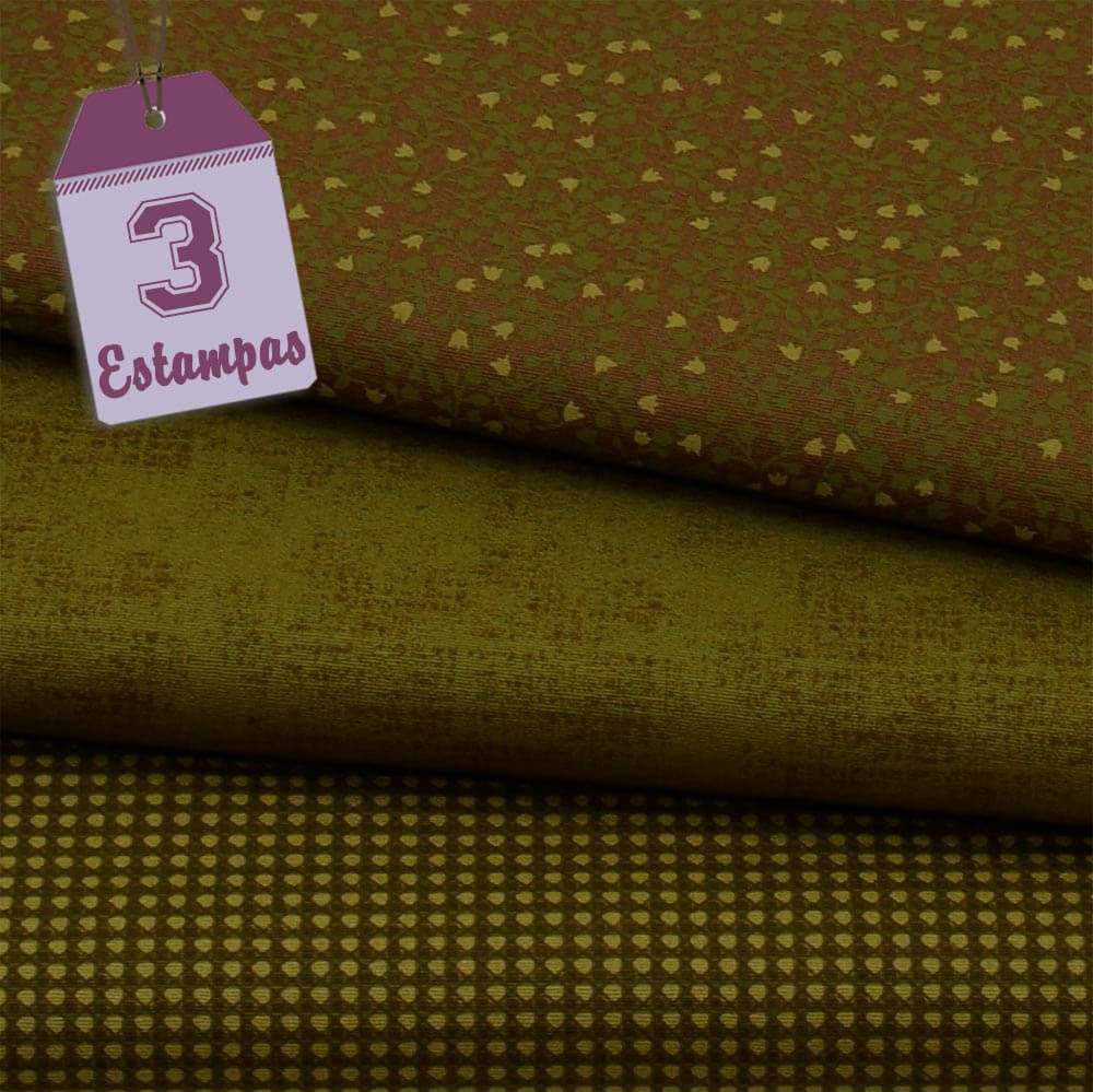 Tecido Farm Verde do Fernando Maluhy em Kit de 30x70cm - Bazar Horizonte