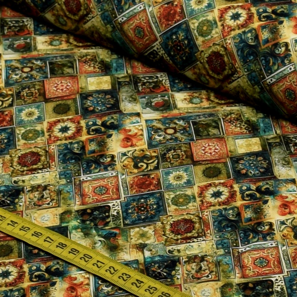 Tecido Estampado para Patchwork - Antiques : Patchwork Cashmere - Bazar Horizonte